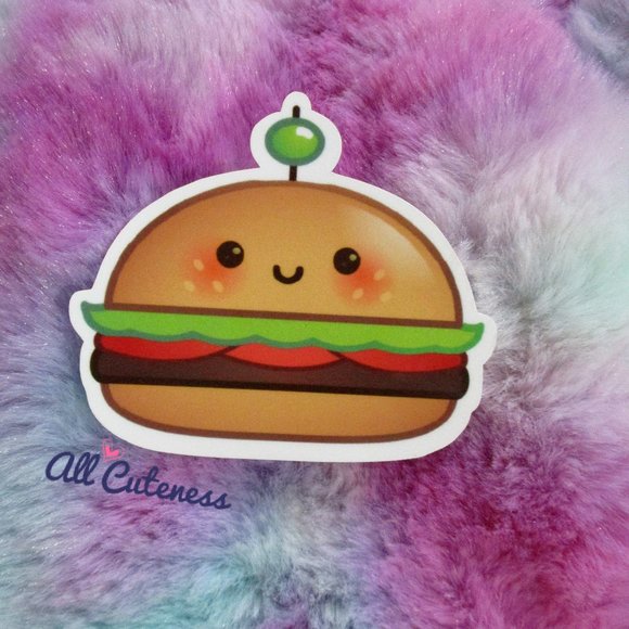 Design | Kawaii Burger Sticker | Poshmark